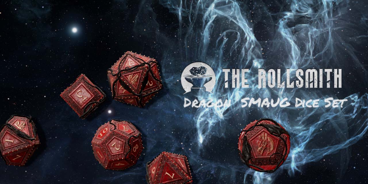 The Rollsmith - Dragon Smaug Dice Set - Foundry Hub